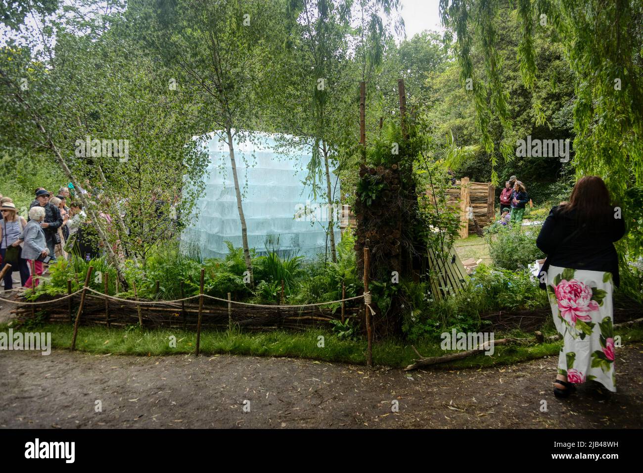 The Plantman's Ice Garden. RHS Chelsea Flower Show 2022 Stock Photo - Alamy