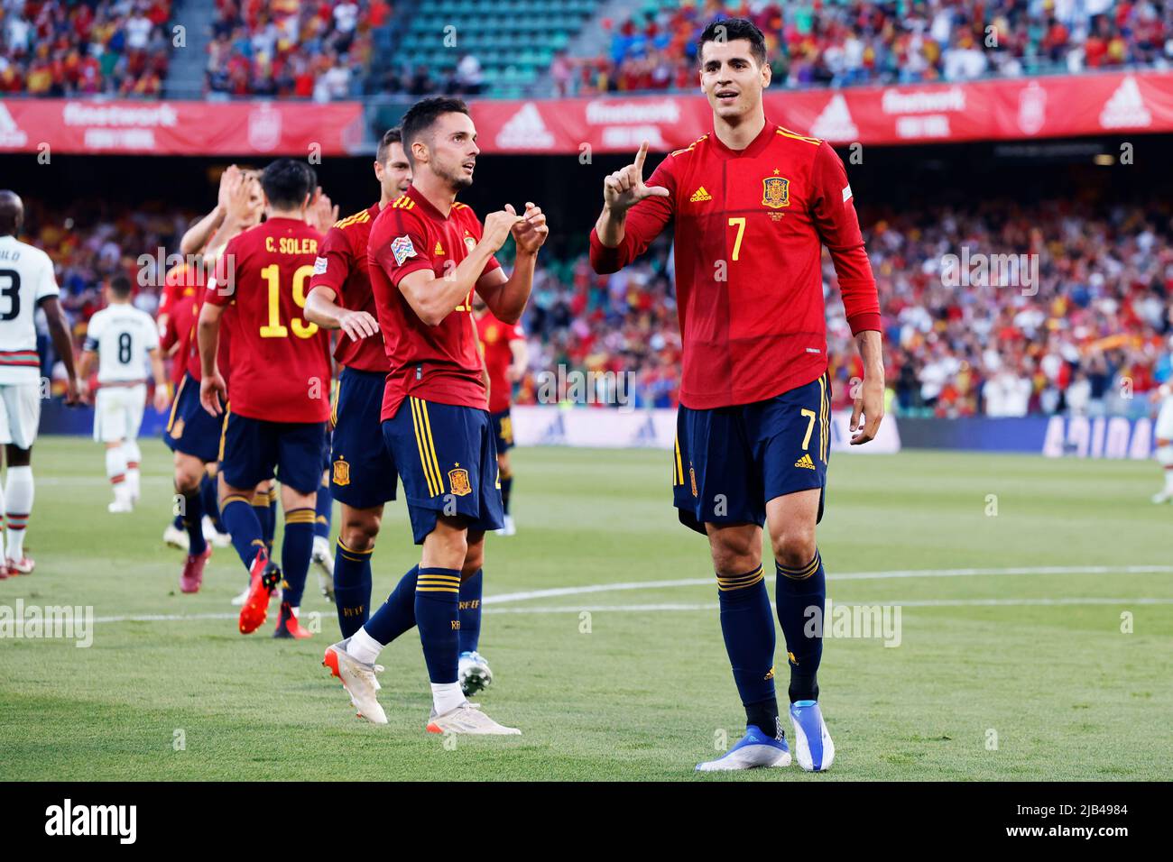 Sevilla, Spain. Credit: D. 2nd June, 2022. Alvaro Morata (ESP) Football ...