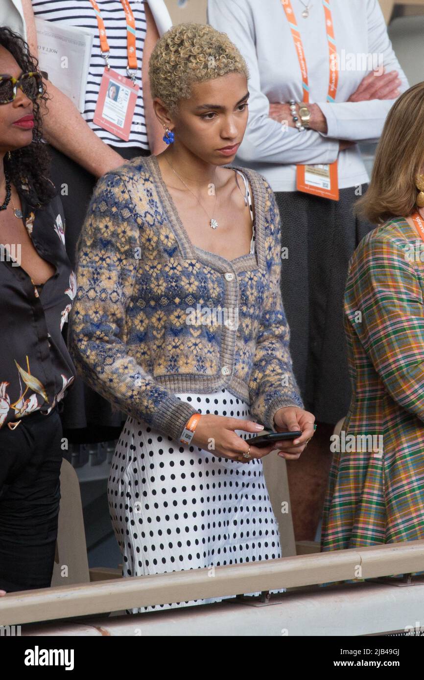 Paris, France. 2nd June 2022. Leilou Colovic in the stands during ...