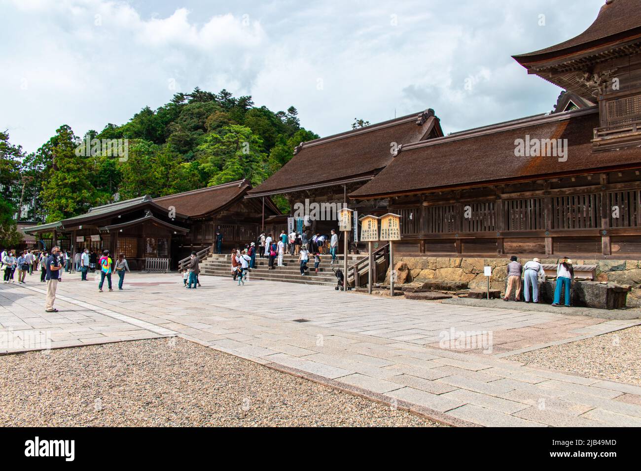Izumo, Shimane, JAPAN - Sep 22 2020 : The entrance of Honden (main ...