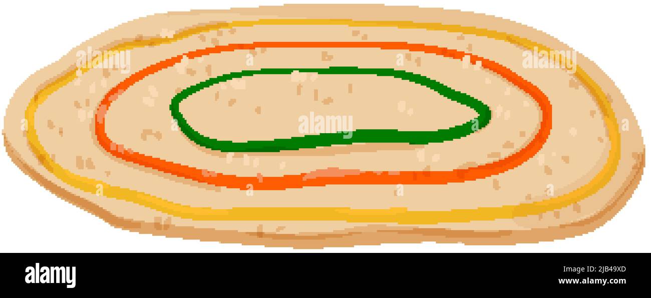 fluffy carpet floor rug color icon vector illustration Stock Vector ...