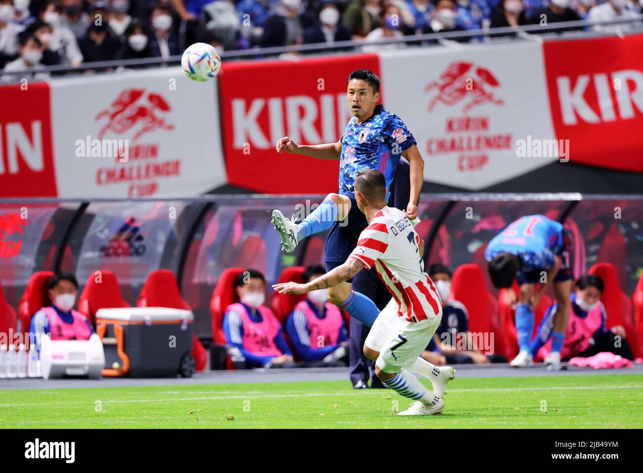 Hokkaido, Japan. 2nd June, 2022. Yuta Nakayama (JPN) Football/Soccer : KIRIN Challenge Cup 2022 ...