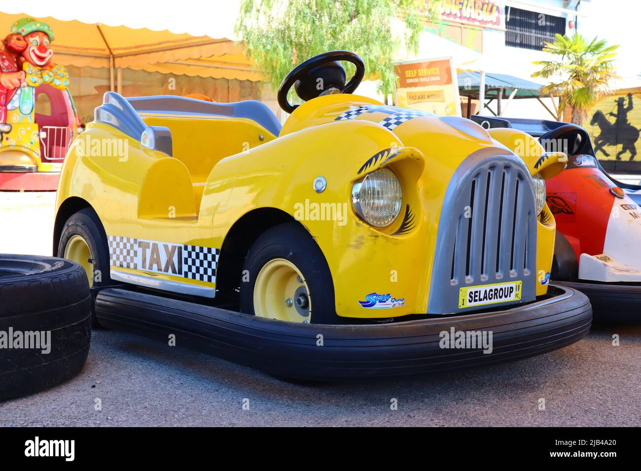 Coin operated Bumper Car kiddie ride Stock Photo - Alamy