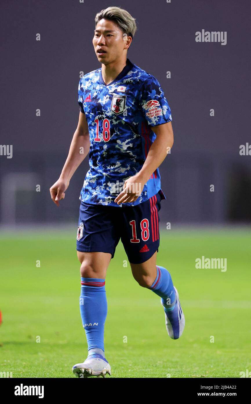 Hokkaido, Japan. 2nd June, 2022. Takuma Asano (JPN) Football/Soccer : KIRIN Challenge Cup 2022 ...