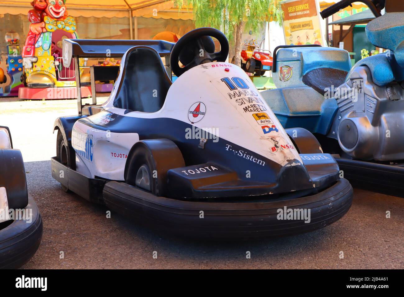 Coin operated Bumper Car kiddie ride Stock Photo - Alamy