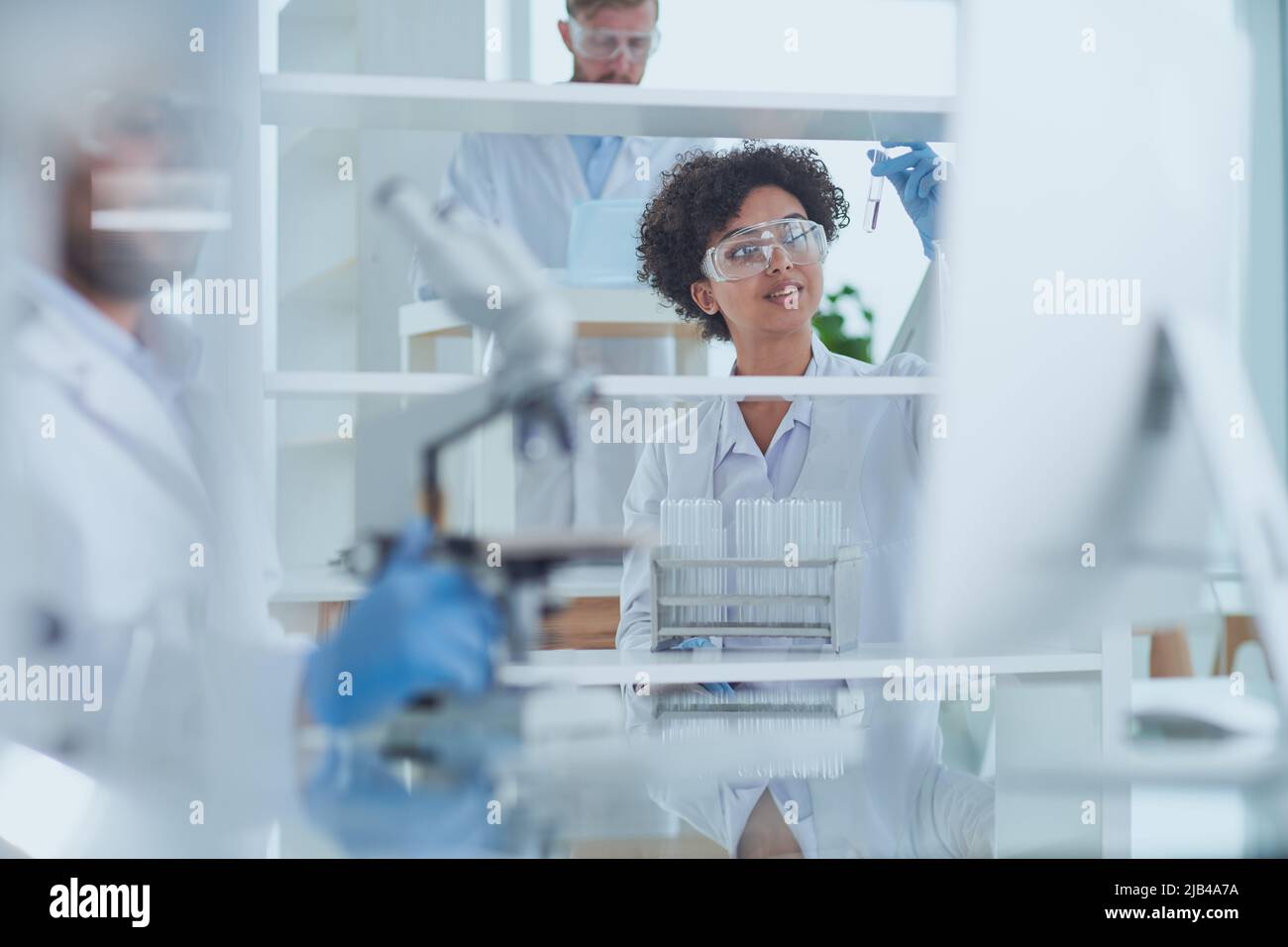 Team of Medical Research Scientists Working on Generation Experimental ... Team of Medical Research Scientists Working on Generation Experimental ...