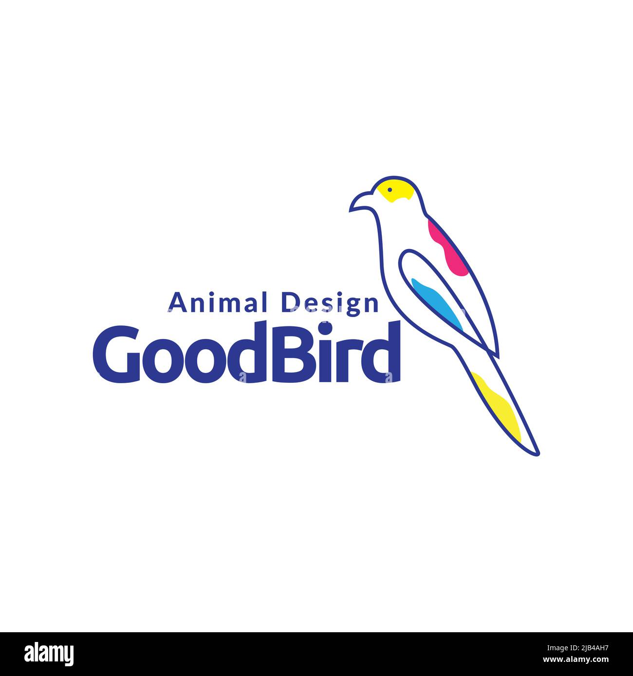 abstract line art beauty little bird logo design vector graphic symbol ...