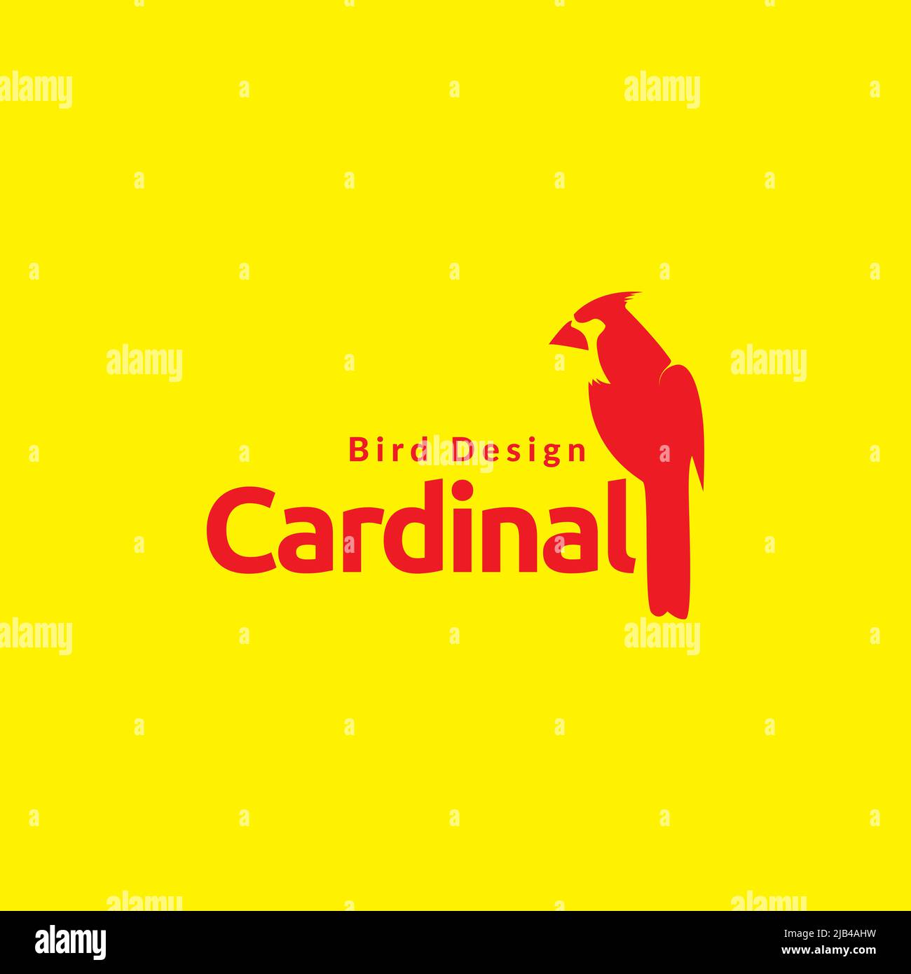 red abstract bird cardinal logo design vector graphic symbol icon ...