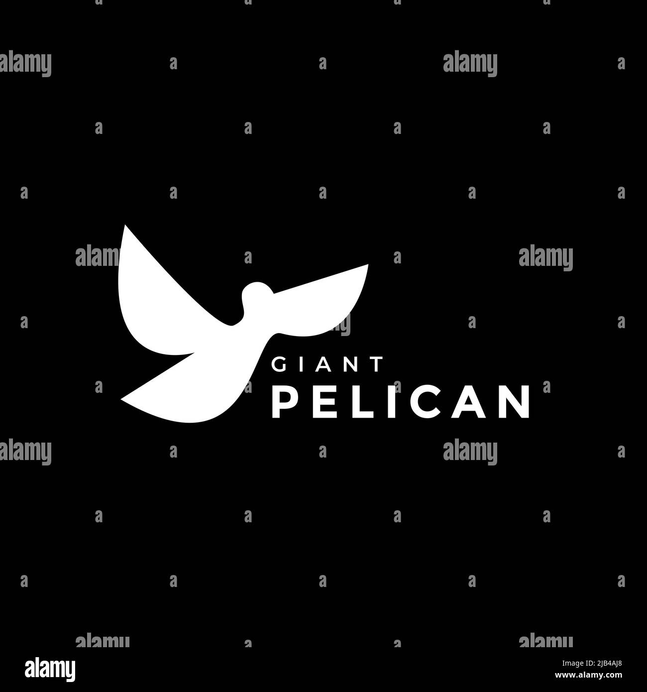 modern minimal fly pelican logo design vector graphic symbol icon ...