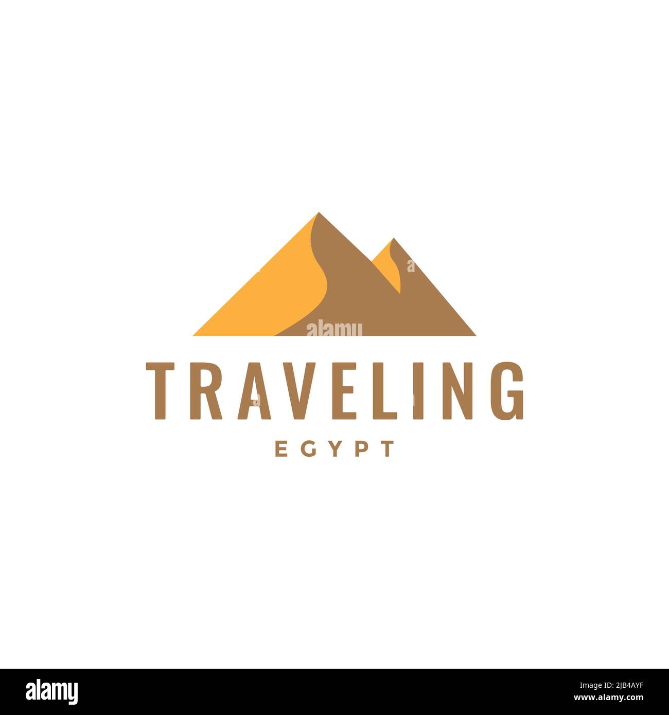 triangle desert hill egypt logo design vector graphic symbol icon ...