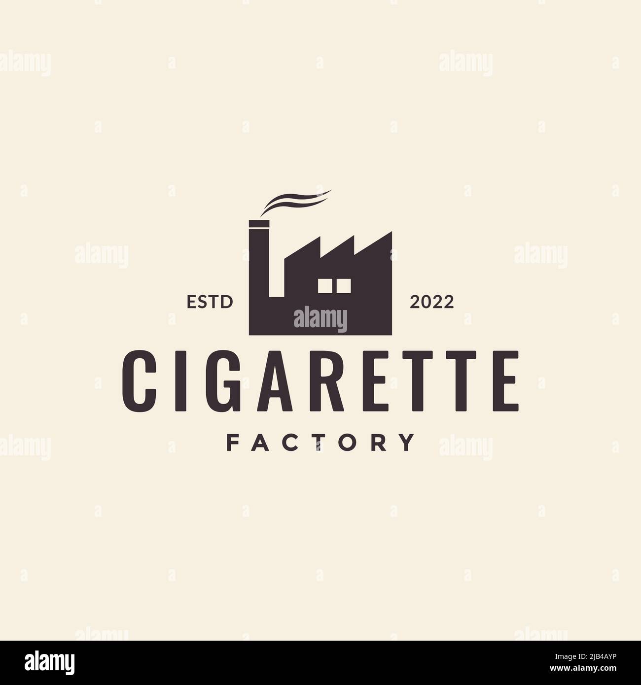 Vintage cigarette factory Stock Vector Images - Alamy