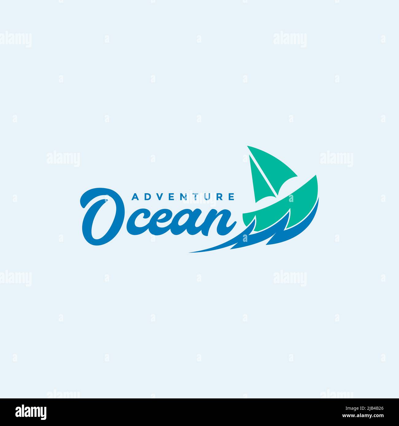modern simple boat with wave ocean logo design vector graphic symbol ...