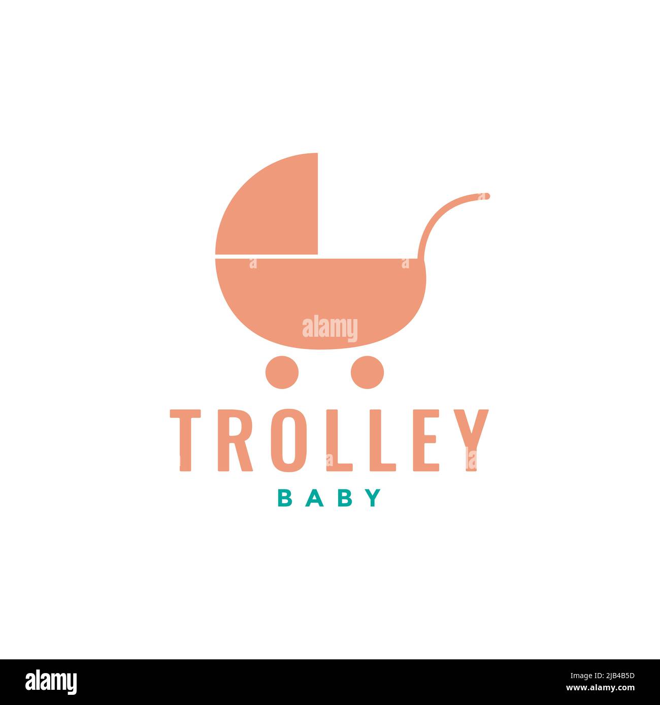 simple flat baby trolley logo design vector graphic symbol icon ...