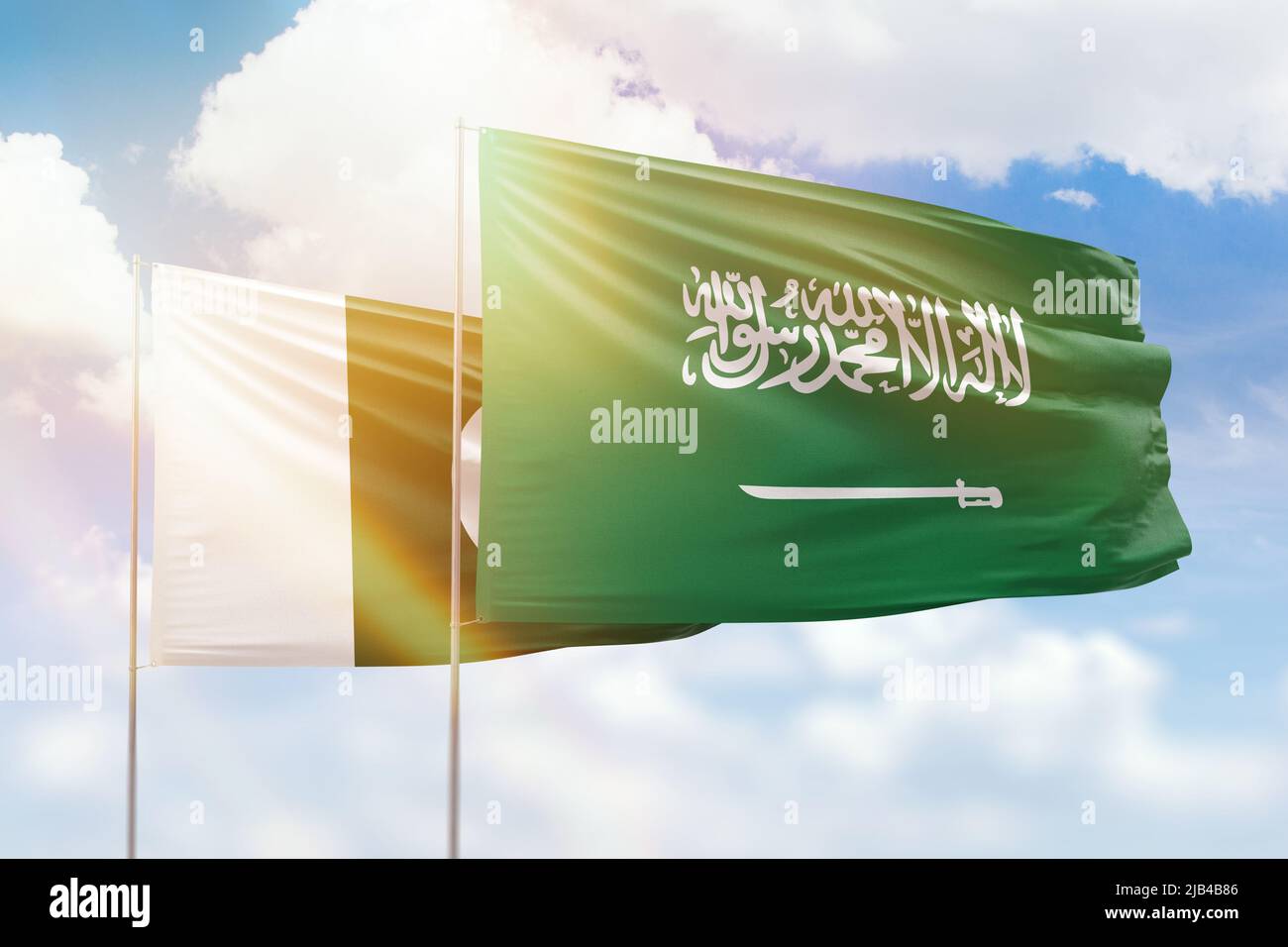 Pakistan saudi arabia flag hi-res stock photography and images - Alamy