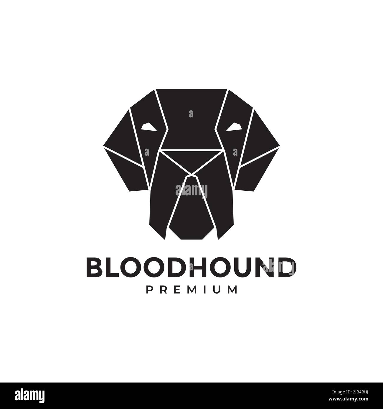 Bloodhound puppy Stock Vector Images - Alamy