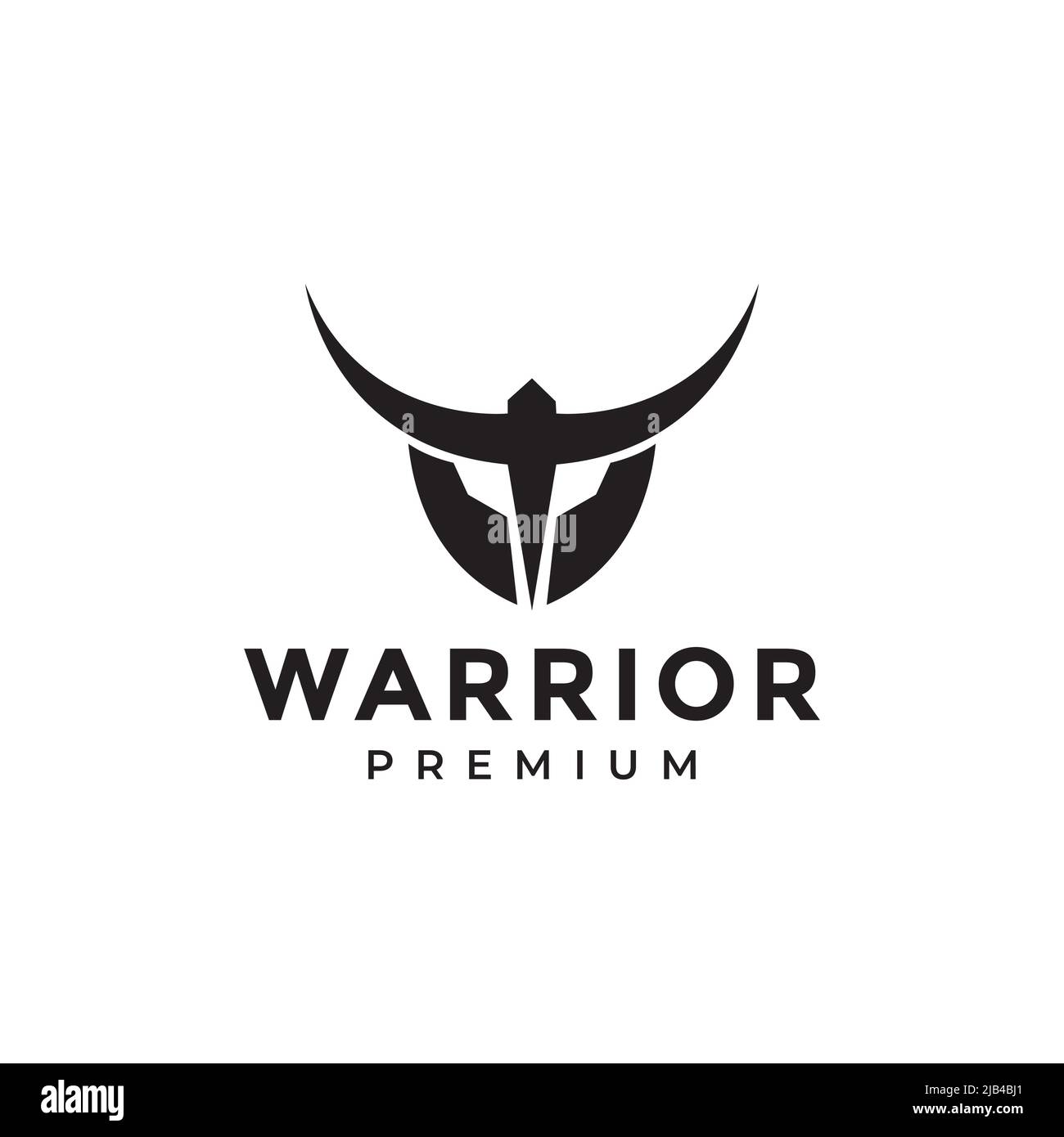 minimal head helmet warrior logo design vector graphic symbol icon ...