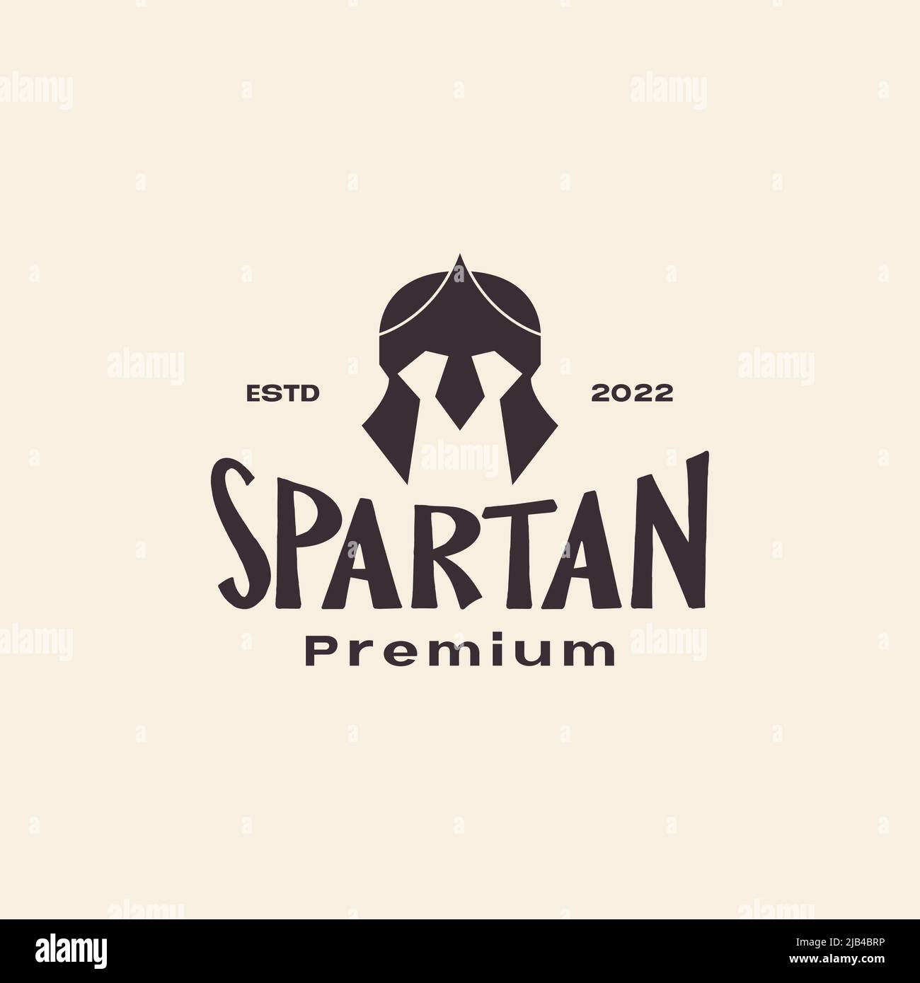 vintage simple spartan helm logo design vector graphic symbol icon ...