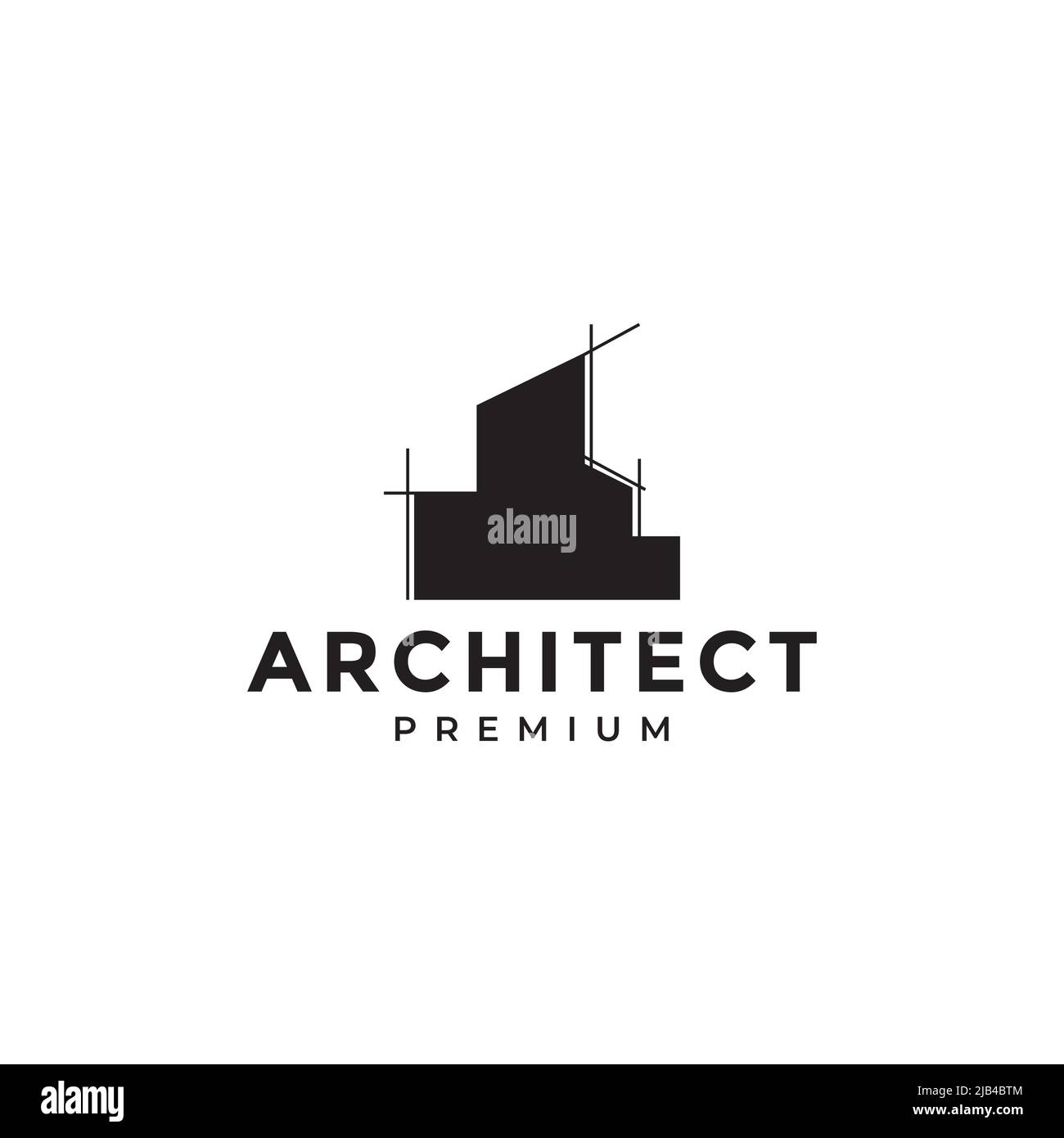 structure architect building unique home logo design vector graphic ...