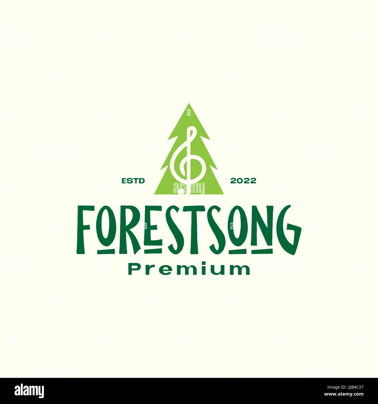 tree with music note song logo design vector graphic symbol icon ...