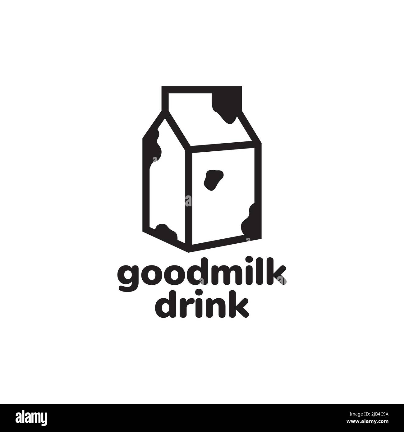 simple minimalist milk package logo design vector graphic symbol icon ...
