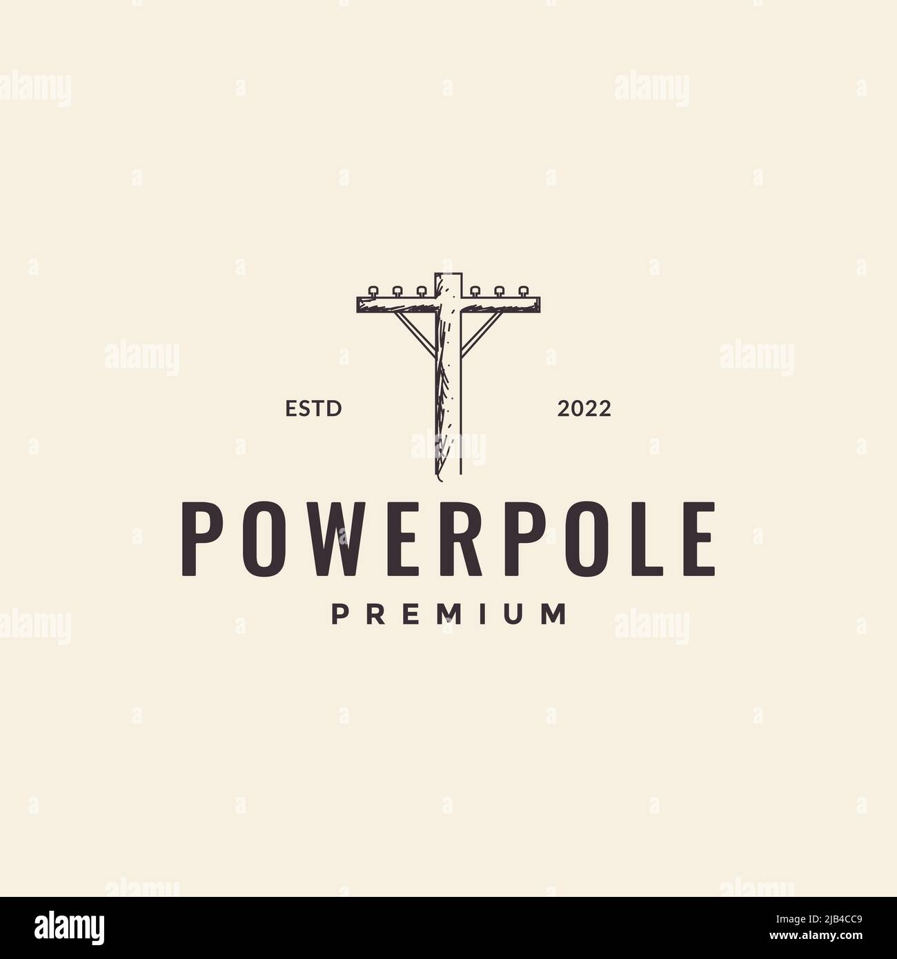 Powerpole Logo Power Pole Logo Stock Vector. Illustration Of Power