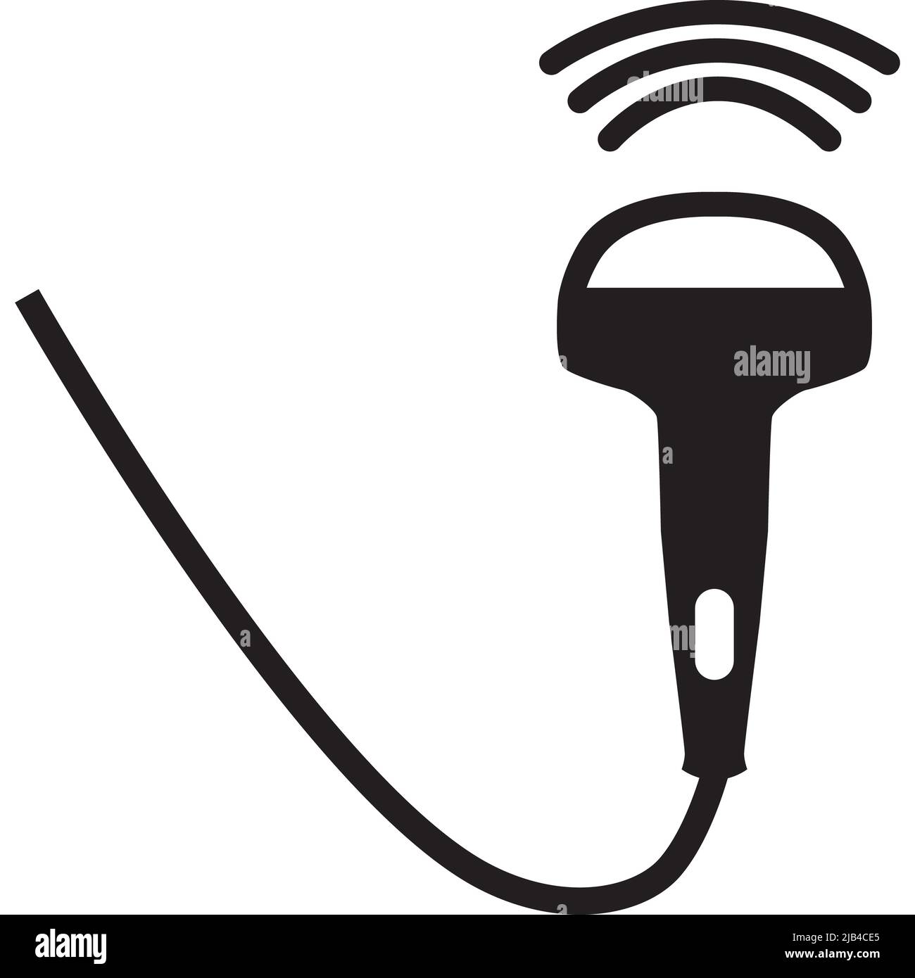 medical ultrasound icon on white background. ultrasound sign. flat ...