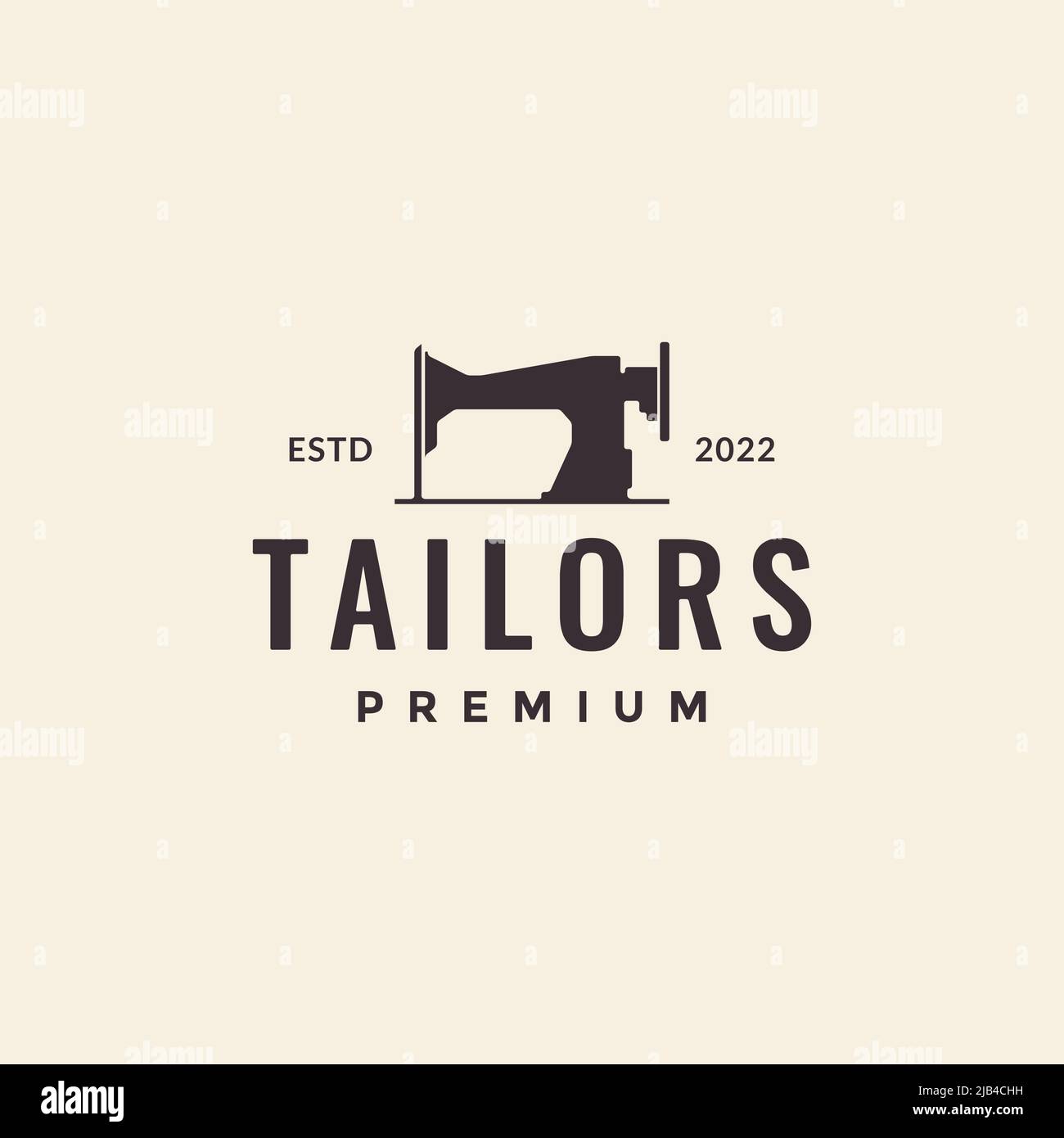 old classic sewing machine logo design vector graphic symbol icon ...