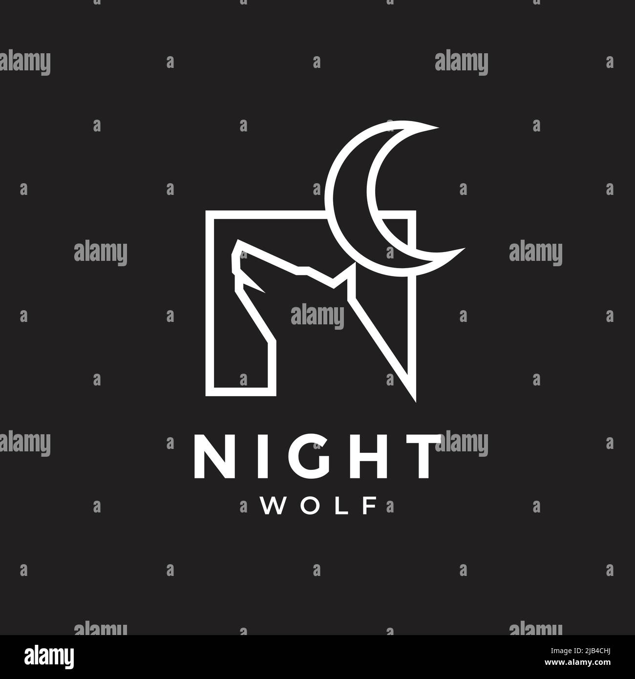 Wolf moon eclipse Stock Vector Images - Alamy