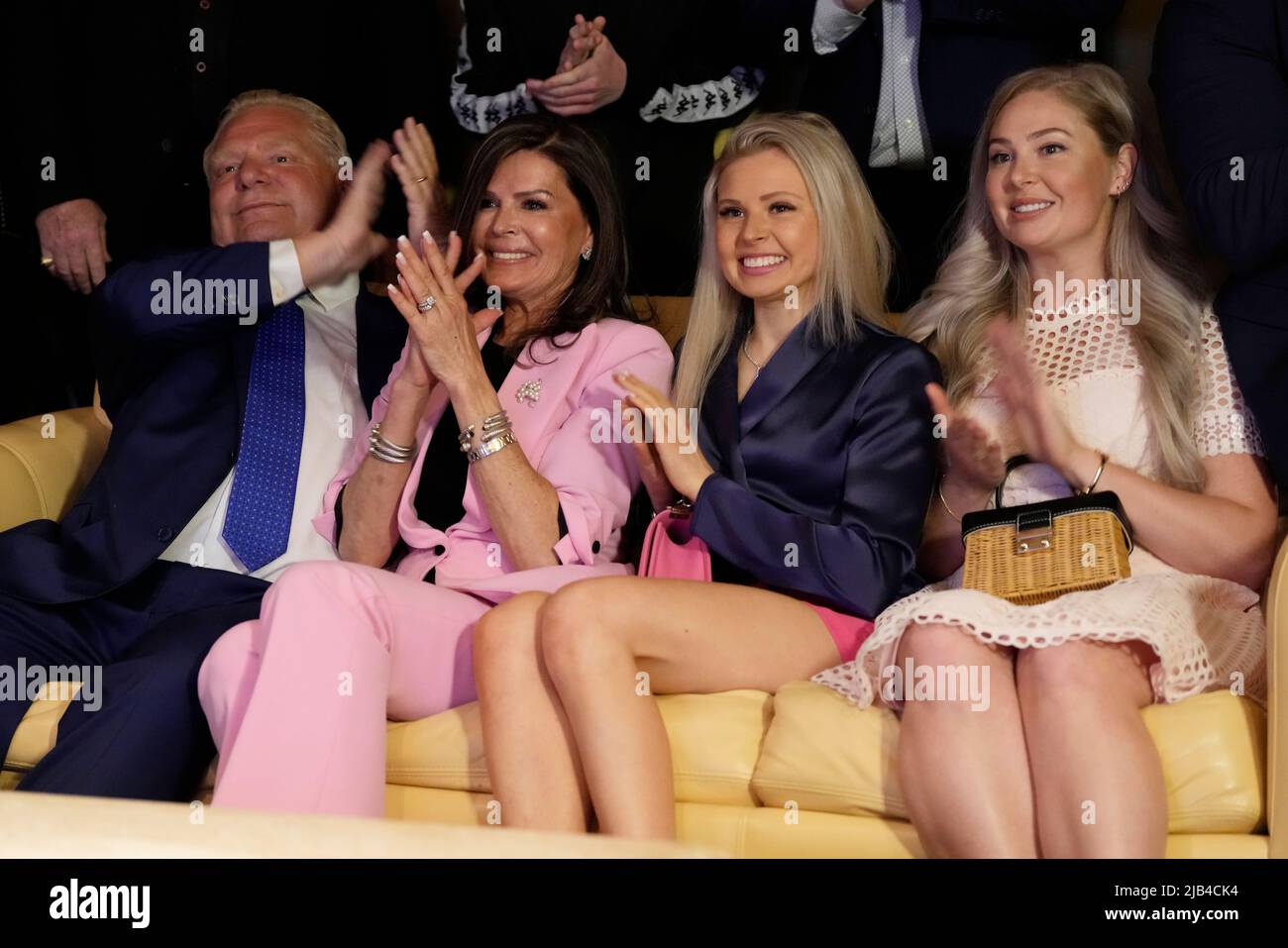 Ontario PC Party Leader Doug Ford, left to right, his wife Karla Ford ...