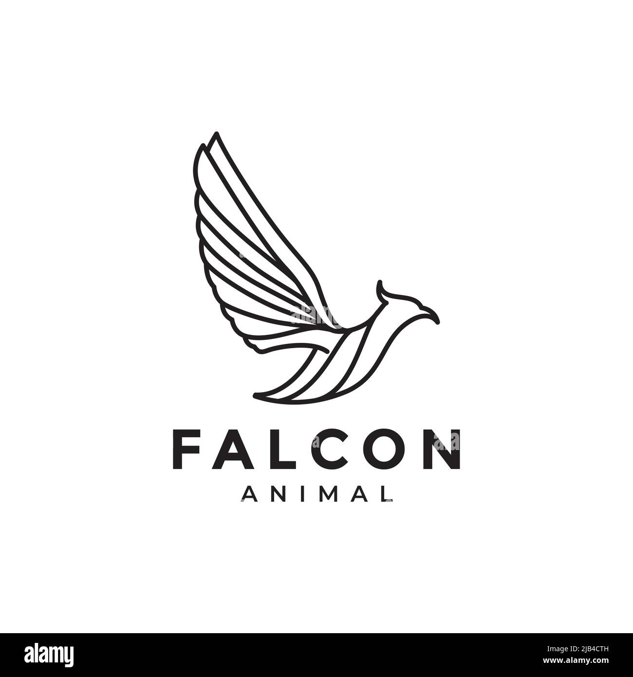 How To Draw A Falcon Logo