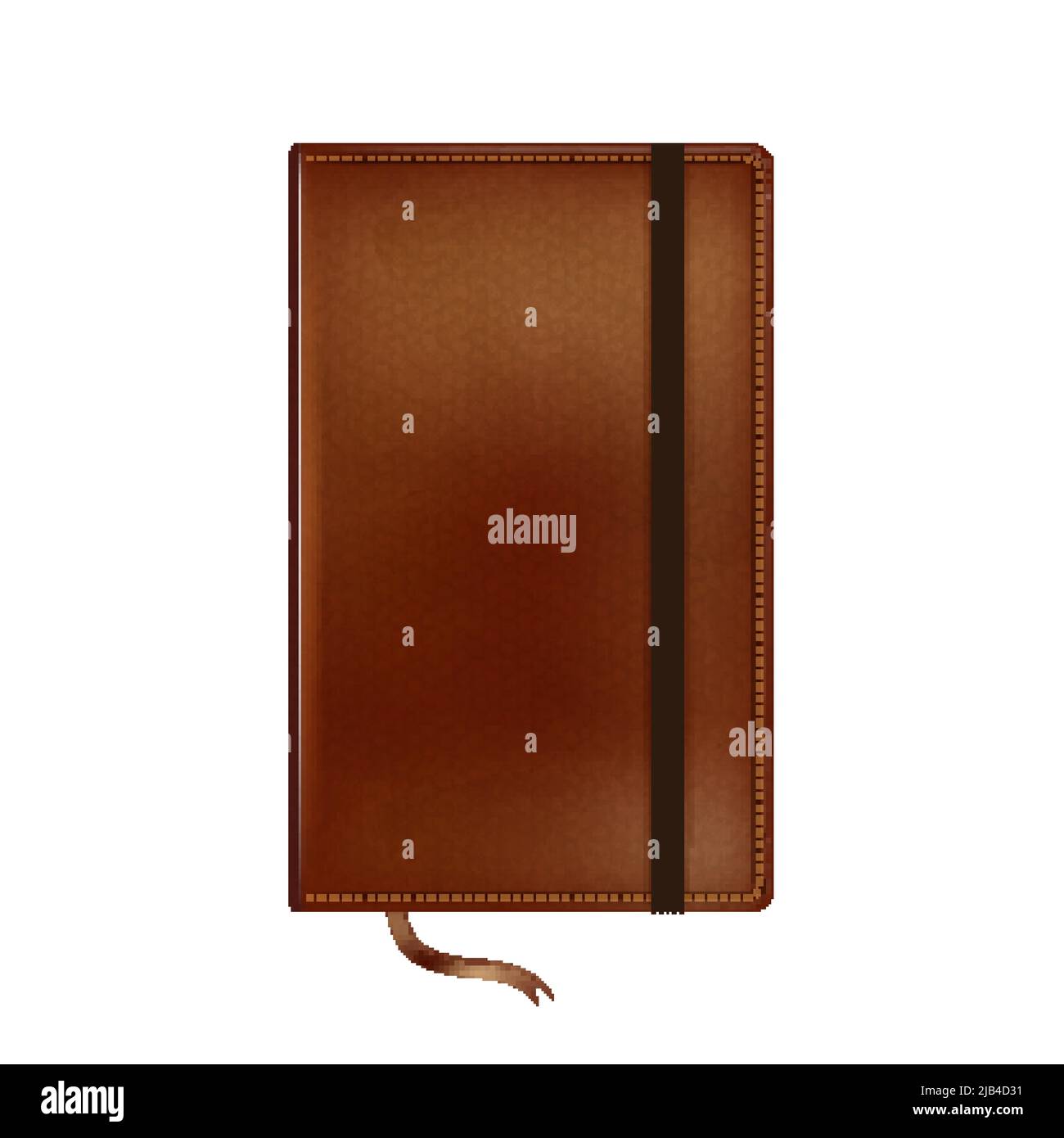 leather journal notebook 3d realistic vector Stock Vector Image & Art ...