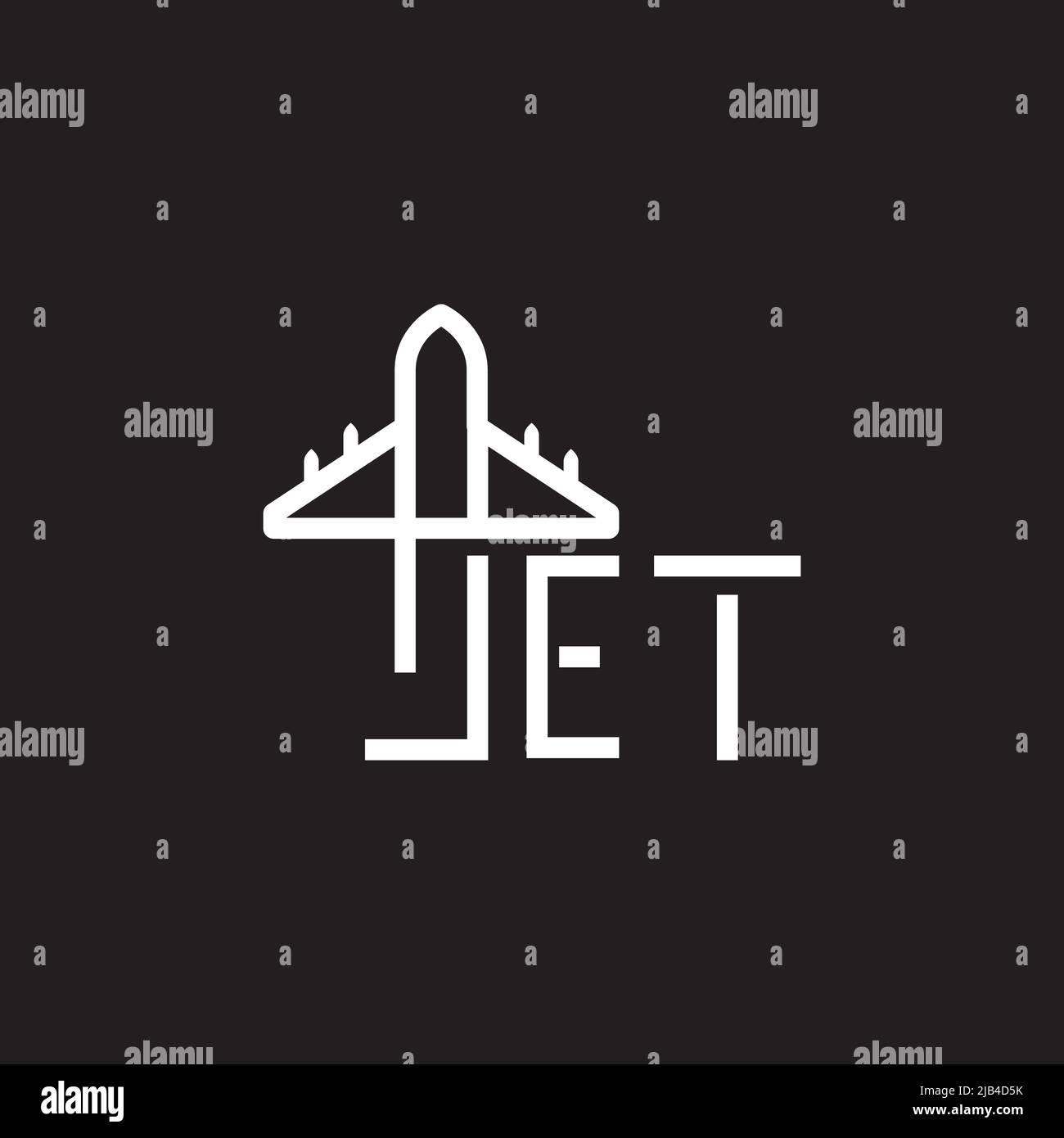minimal logotype jet airplane logo design vector graphic symbol icon ...