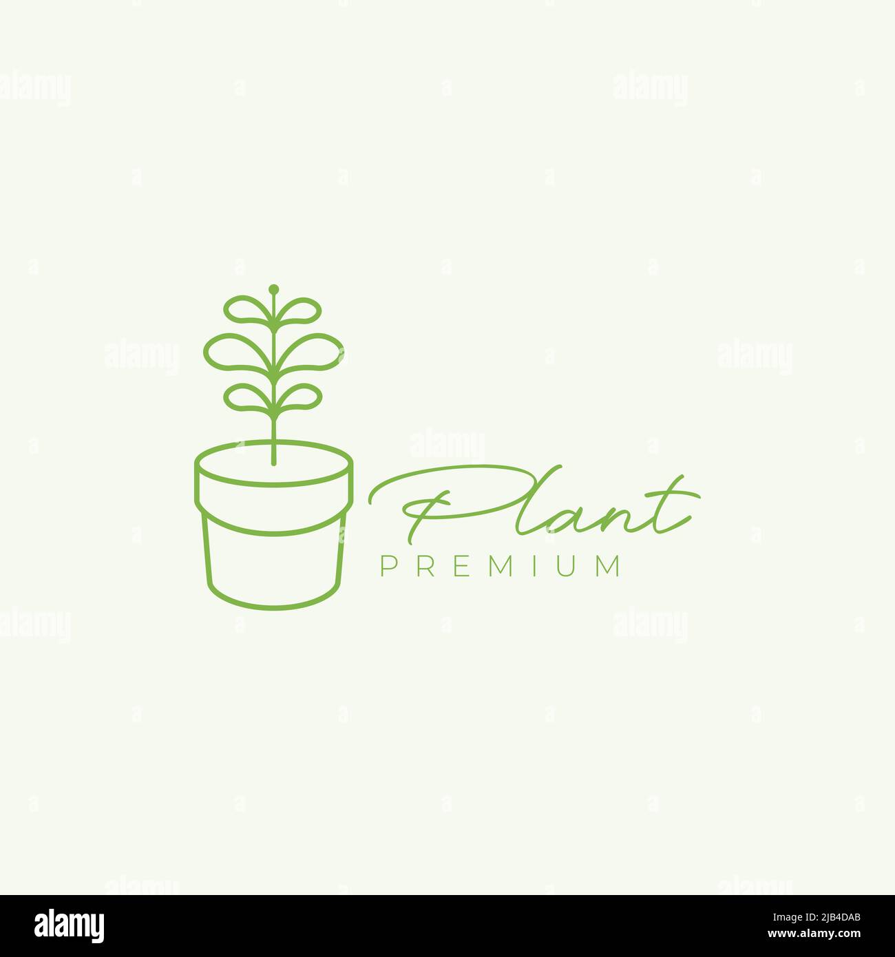 Pot Plant Logo Flower Pot And Plant Logo Design. Growth Vector Logo