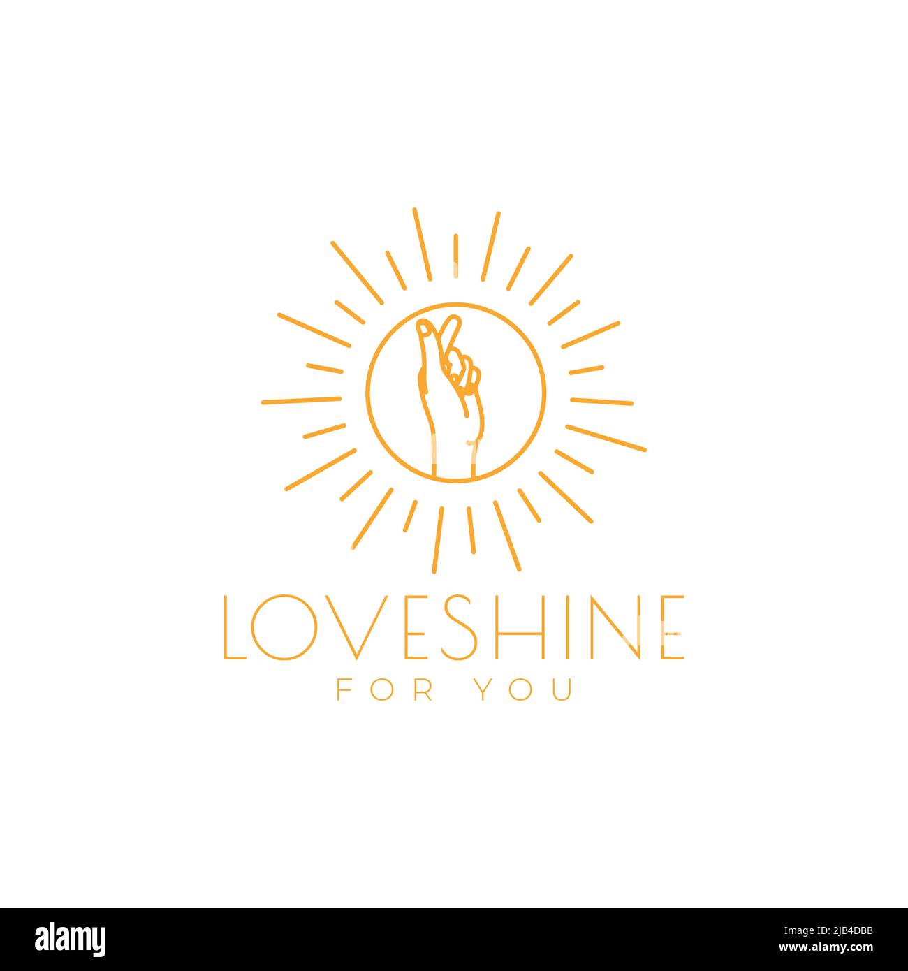 flip finger heart logo design vector graphic symbol icon illustration ...