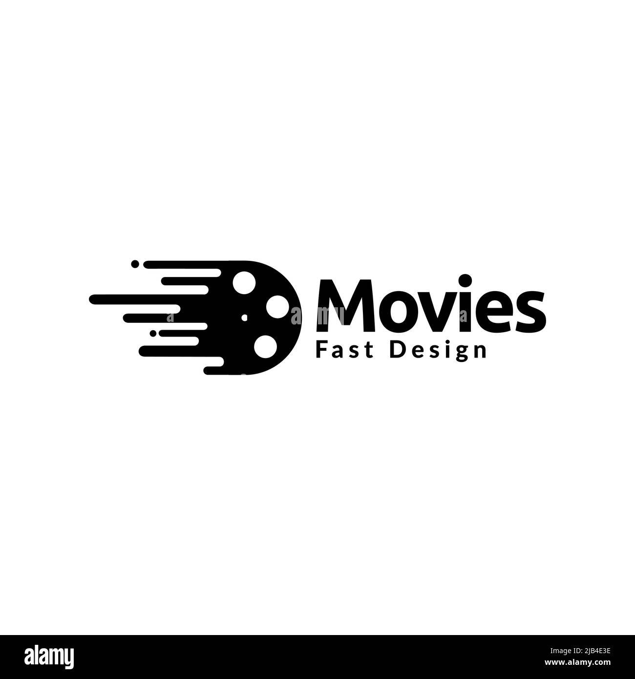 fast film disc movie logo design vector graphic symbol icon ...