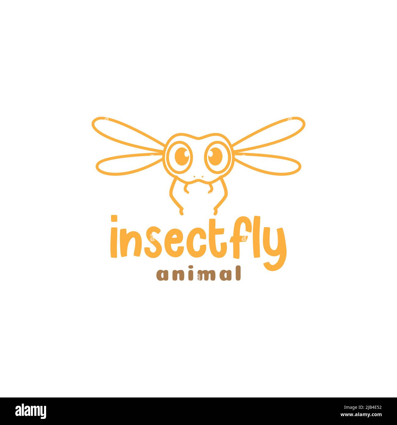 tiny insect cute fly logo design vector graphic symbol icon ...