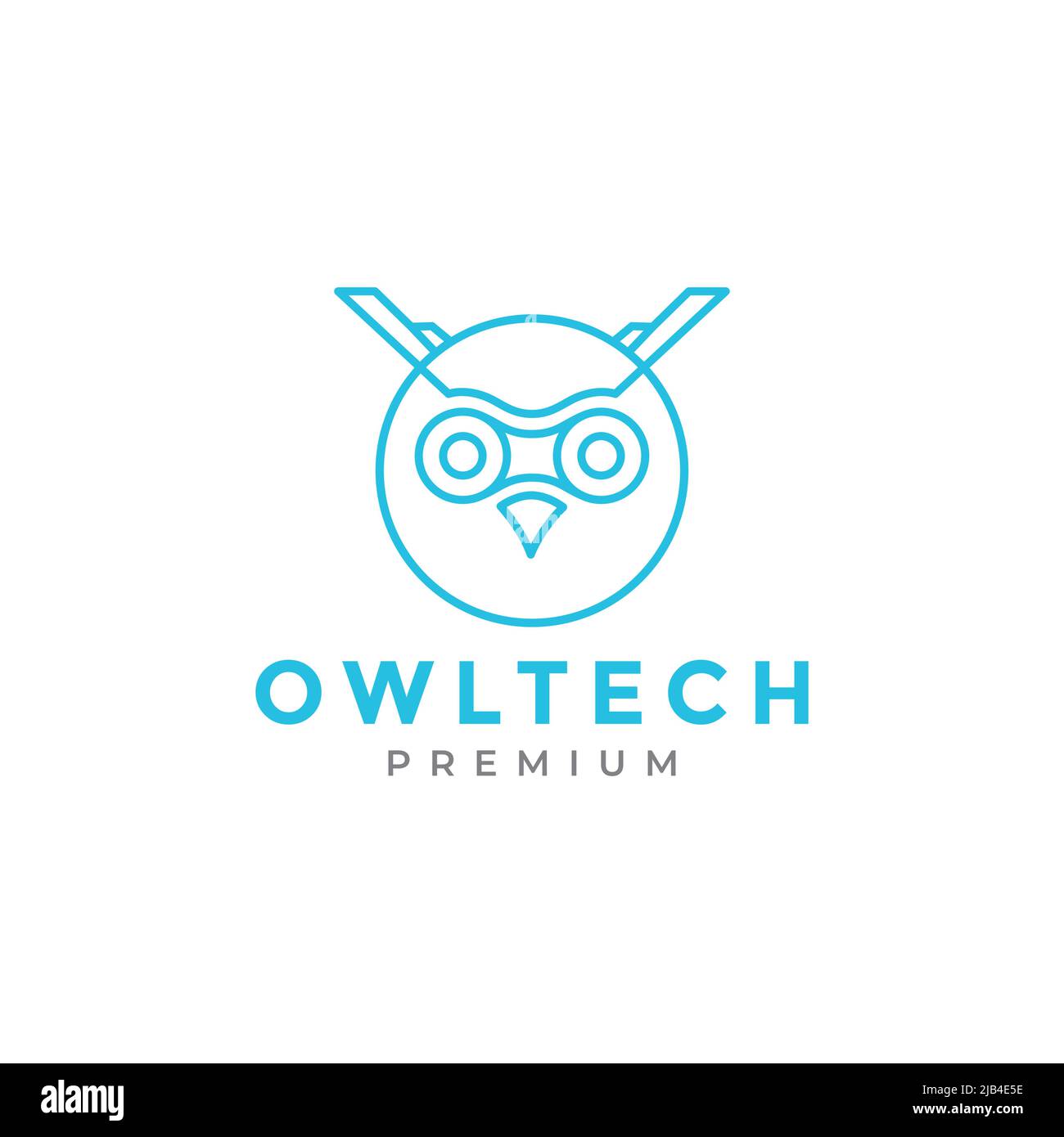 Owl technology logo hi-res stock photography and images - Alamy