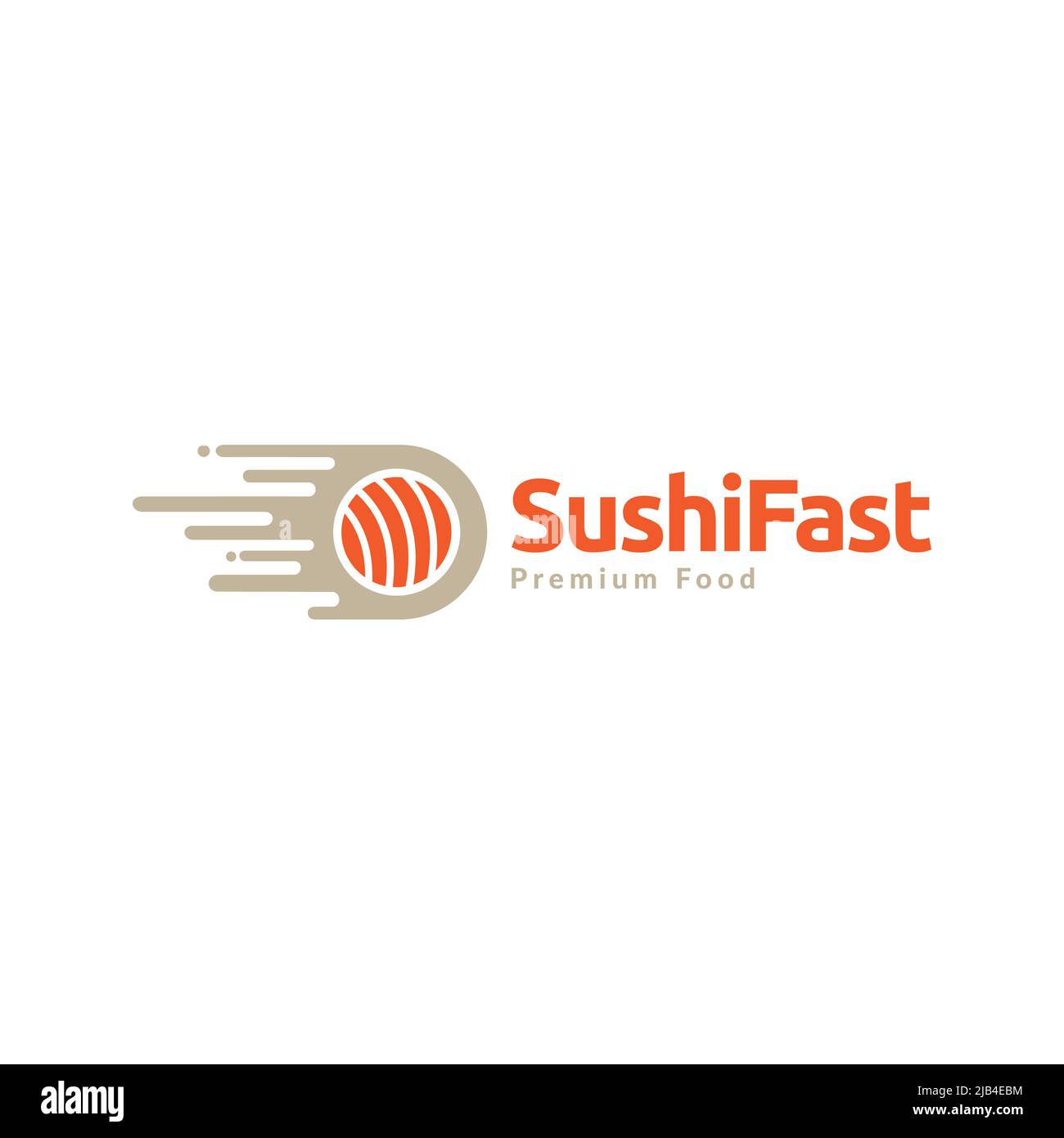 fast sushi fish food logo design vector graphic symbol icon ...