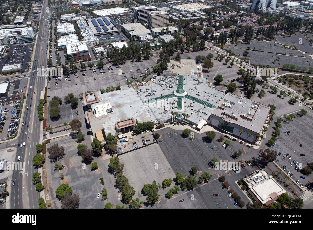 A general overall aerial view of the Westfield Promenade shopping ...