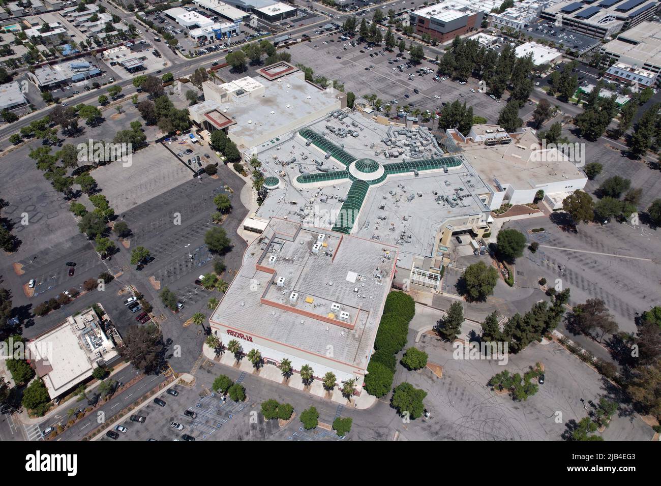 A general overall aerial view of the Westfield Promenade shopping ...