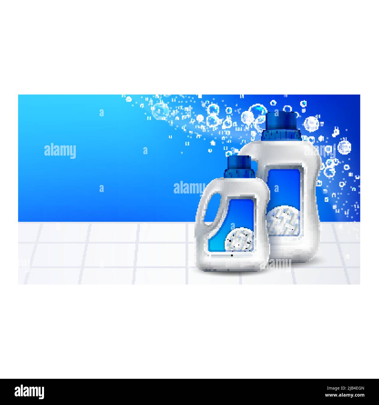 Laundry Detergent Cleaner Promo Poster Vector Stock Vector Image & Art ...