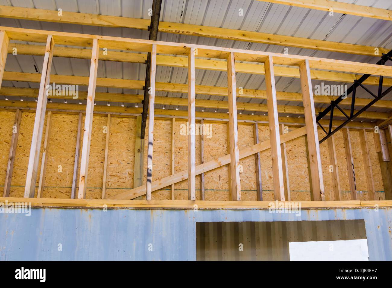 Inside construction site commercial building hi-res stock photography ...