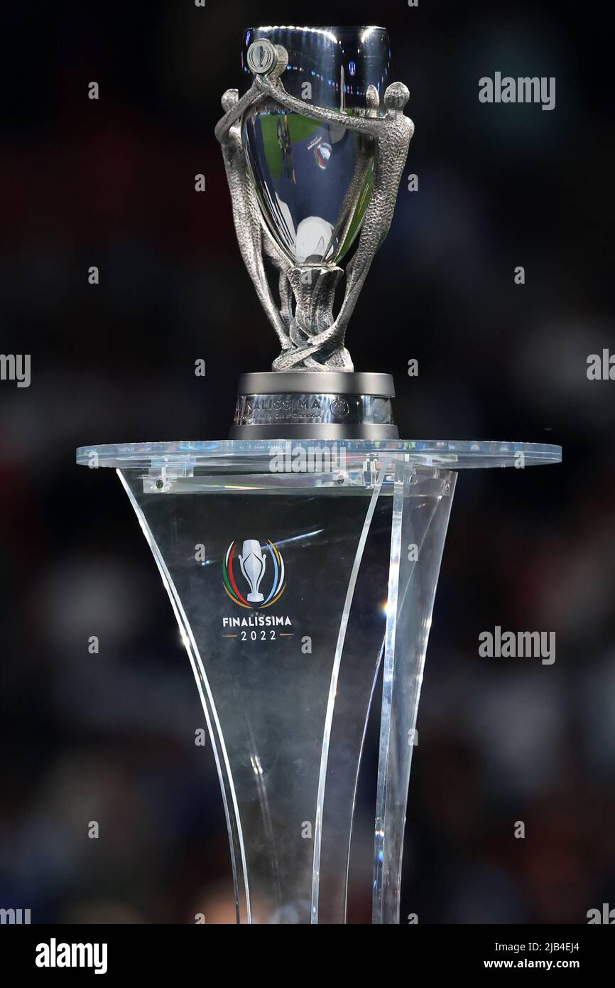 London, England, 1st June 2022. The trophy pictured prior to the ...