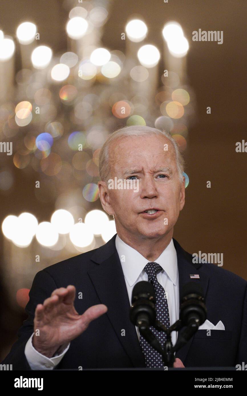 United States President Joe Biden delivers remarks on the recent tragic ...