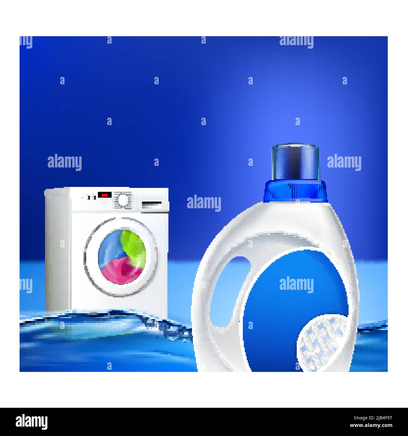 Laundry Detergent Creative Promo Poster Vector Stock Vector Image & Art ...