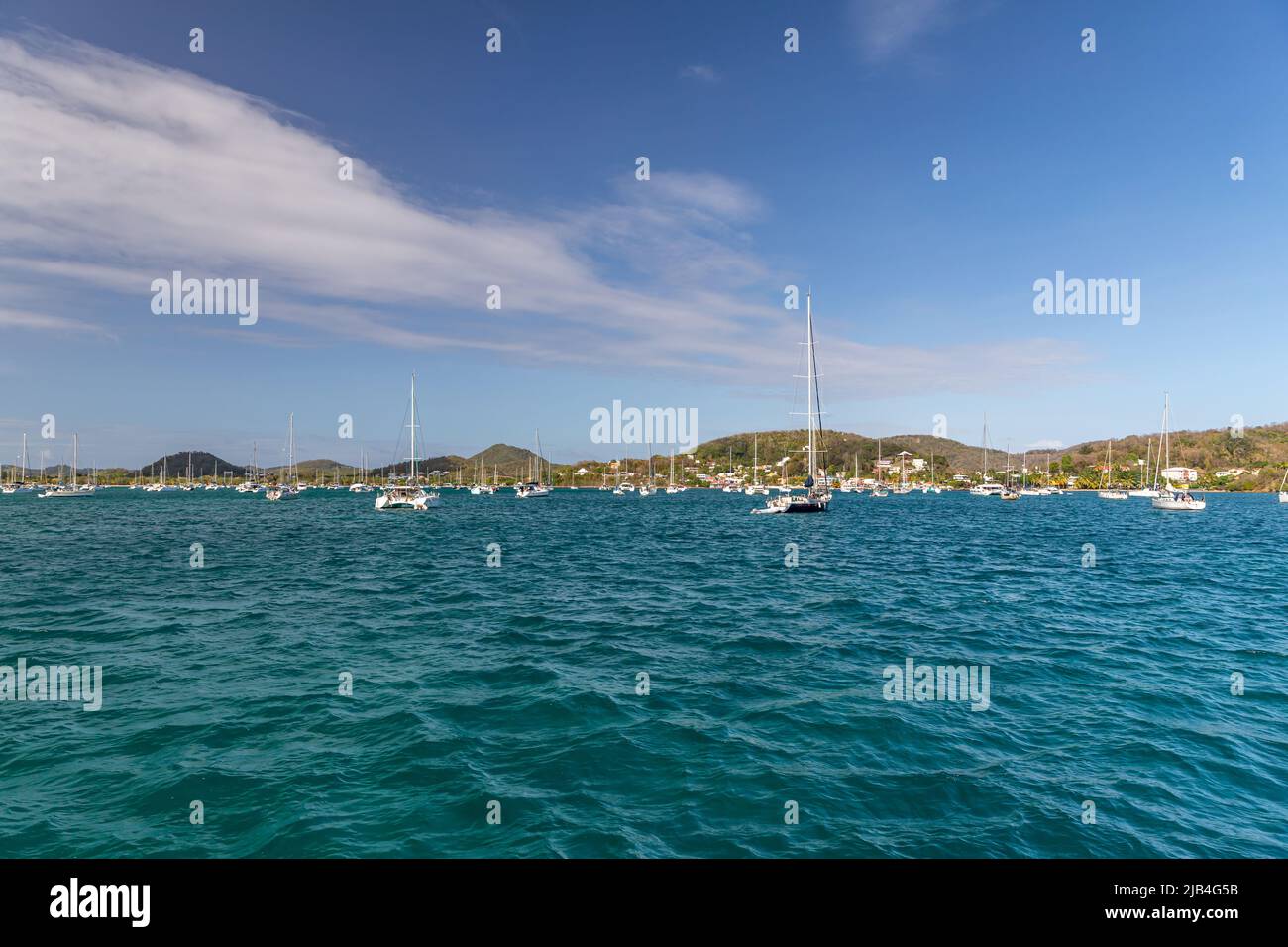 Bay view in Sainte-Anne, Martinique, France Stock Photo - Alamy