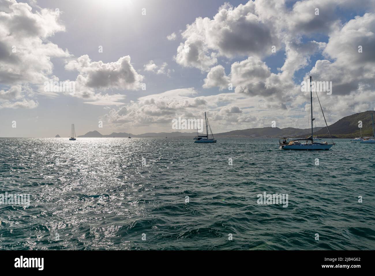 Bay view in Sainte-Anne, Martinique, France Stock Photo - Alamy