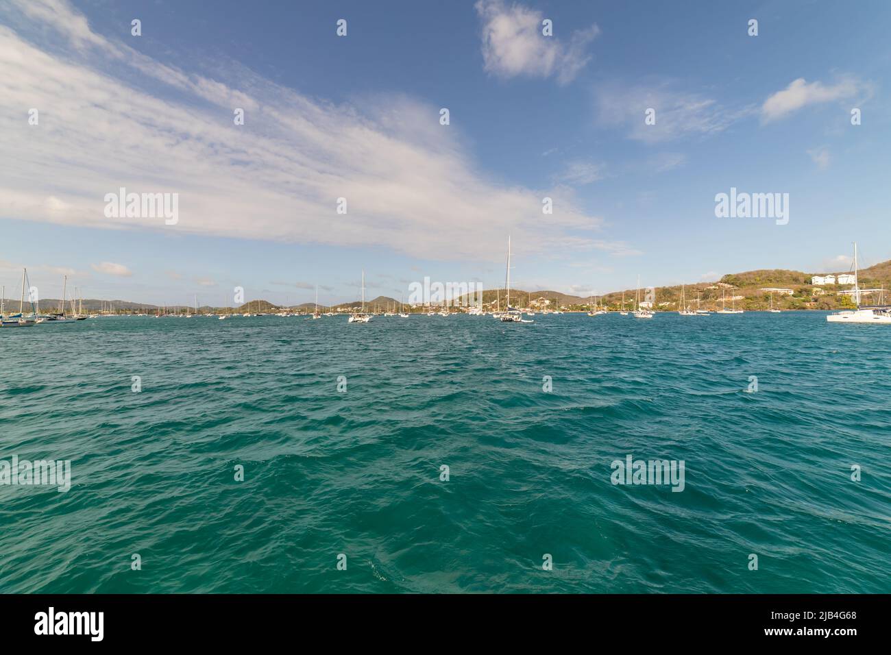 Bay view in Sainte-Anne, Martinique, France Stock Photo - Alamy