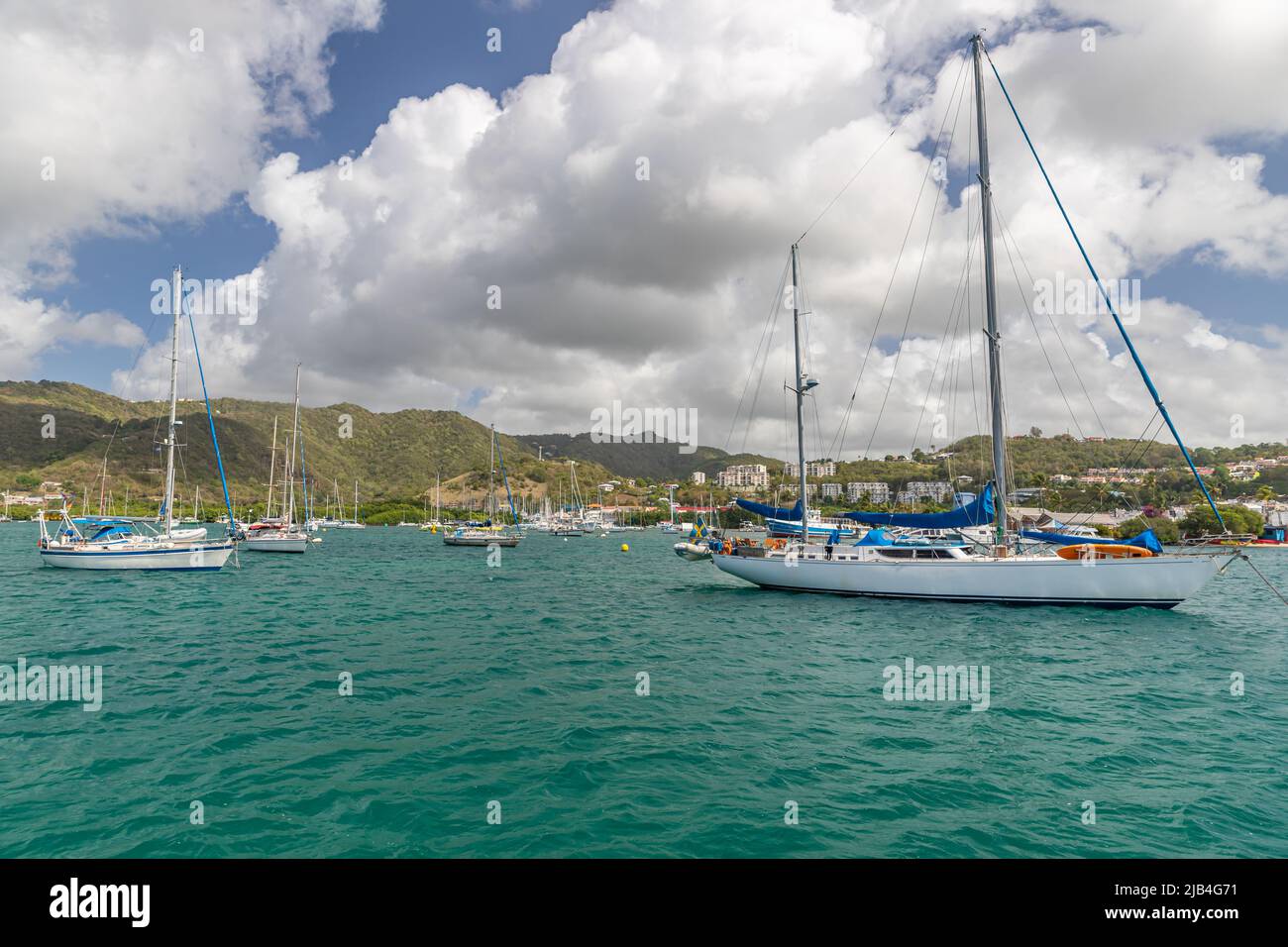 Le Marin bay, Martinique, France Stock Photo - Alamy