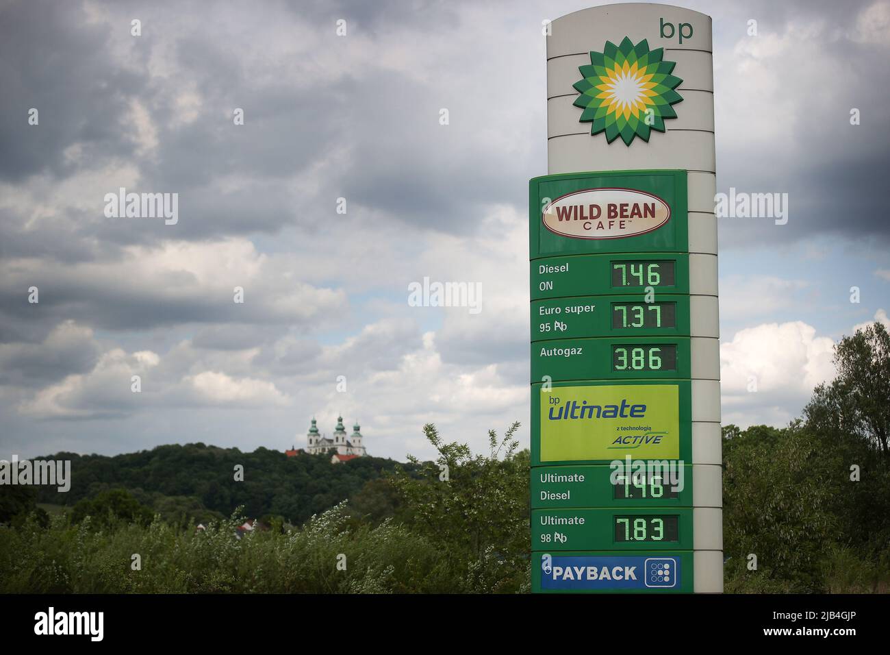 Fuel prices at BP gas station. (Photo by Vito Corleone / SOPA Images ...